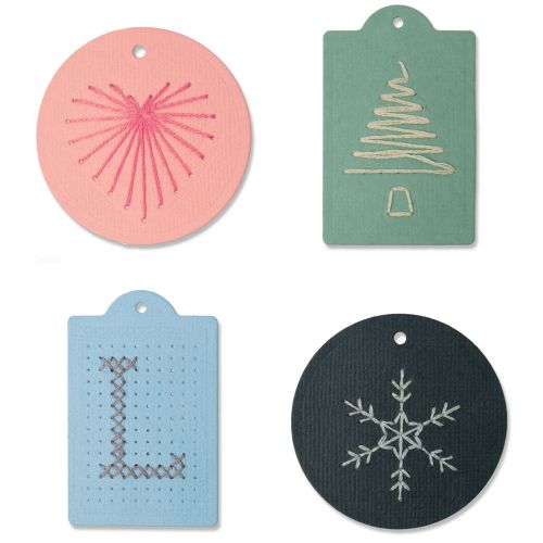 Sizzix Thinlits Dies Stitched Tags by Josh Griffiths – Scrapbook